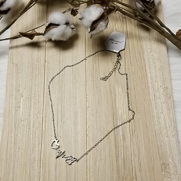 Jewelry | Super Cute Paw Print Lifelineheart Necklace | Poshmark